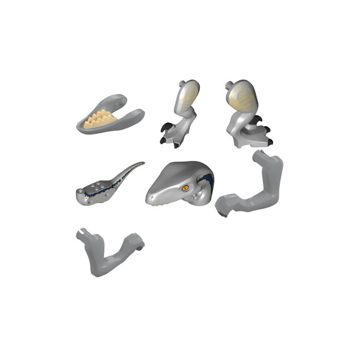 LEGO Dinosaur Raptor / Velociraptor with Dark Blue and Tan Markings ...