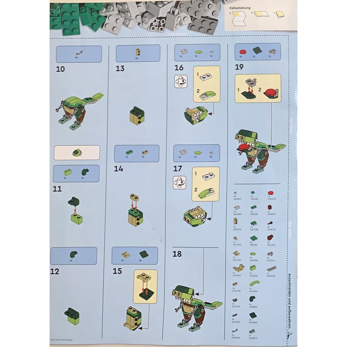 LEGO Dinosaur Set 11963 Instructions Brick Owl LEGO Marketplace