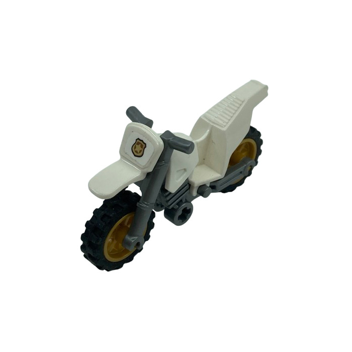LEGO Dirt Bike with Flat Silver Chassis and Pearl Gold Wheels | Brick Owl - LEGO Marketplace