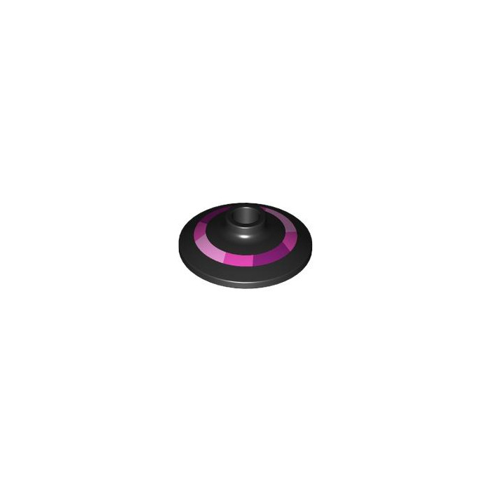 LEGO Dish 2 x 2 with Hubcap with Magenta, Dark Pink and Bright Pink ...