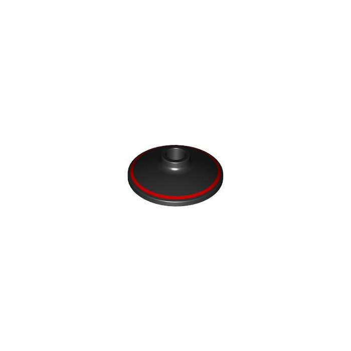 LEGO Dish 2 x 2 with Hubcap with Red Circle (4740 / 112501) | Brick Owl