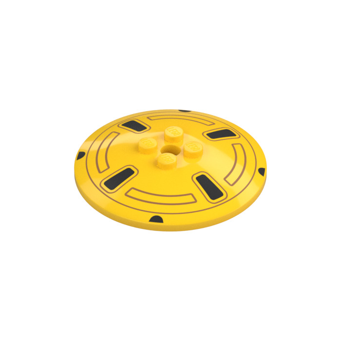 LEGO Dish 6 x 6 with Hubcap (21599) | Brick Owl - LEGO Marketplace