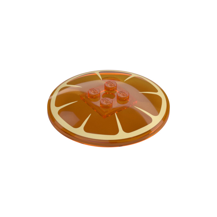 LEGO Dish 6 x 6 with Orange Slice (21599 / 109209) | Brick Owl - LEGO ...