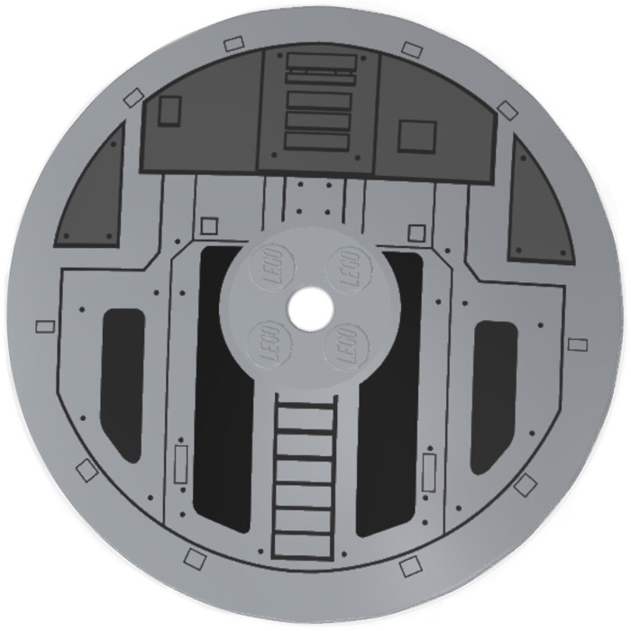LEGO Dish 8 x 8 with TIE Fighter Hatch Pattern (19854 / 106801) | Brick ...
