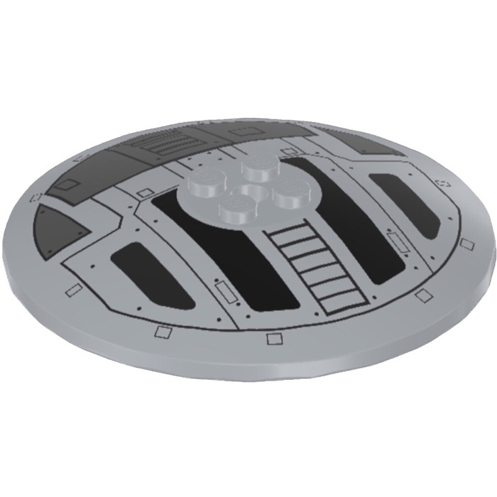 LEGO Dish 8 x 8 with TIE Fighter Hatch Pattern (19854 / 106801) | Brick Owl