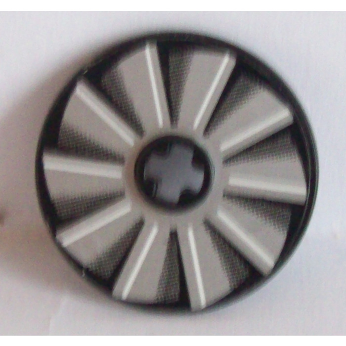 LEGO Disk 3 x 3 with Gray Fan Blade Sticker (2723) | Brick Owl - LEGO ...