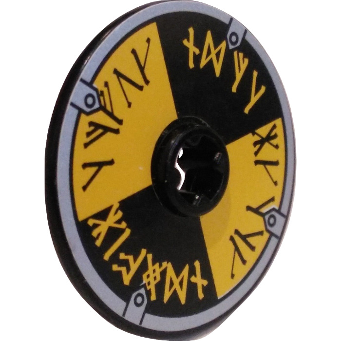 LEGO Disk 3 x 3 with Viking Runes Sticker (2723) | Brick Owl - LEGO ...