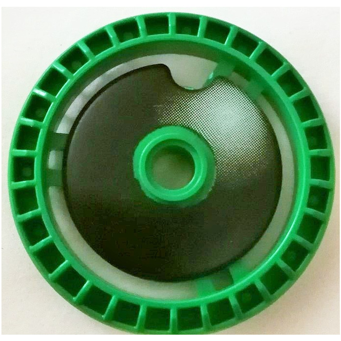 LEGO Disk 5 x 5 with Black and White (Pit Droid) with Notched Disk ...