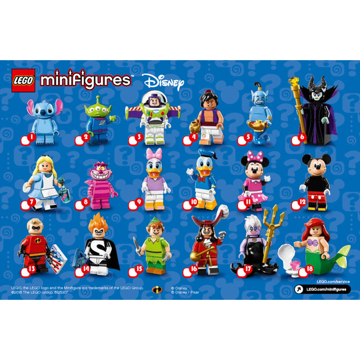 LEGO Disney Series 1 Collectable Minifigures Random Pack Set 71012-0 ...