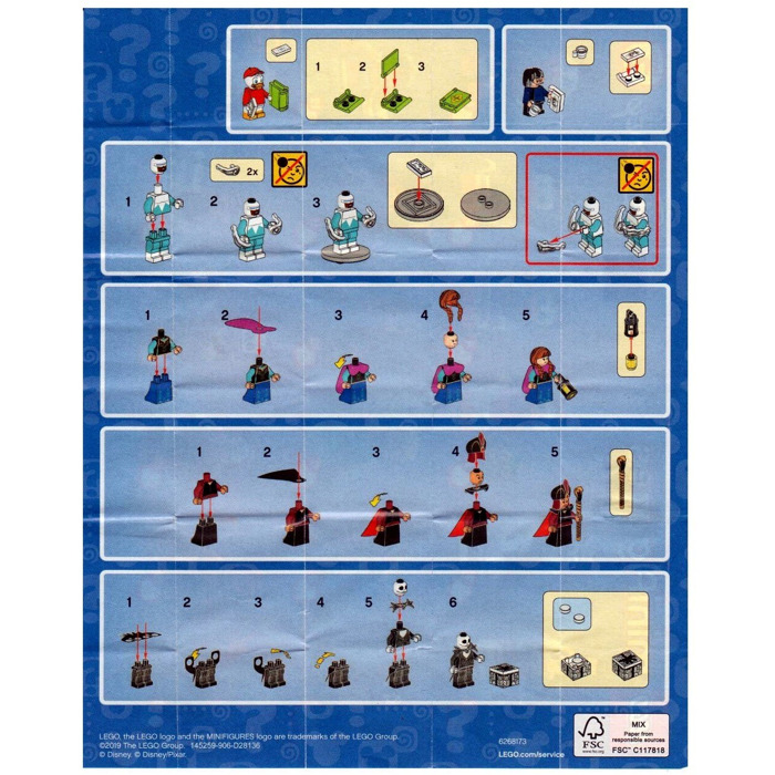 LEGO Disney Series 2 Collectable Minifigures Random Pack Set 71024-0 ...