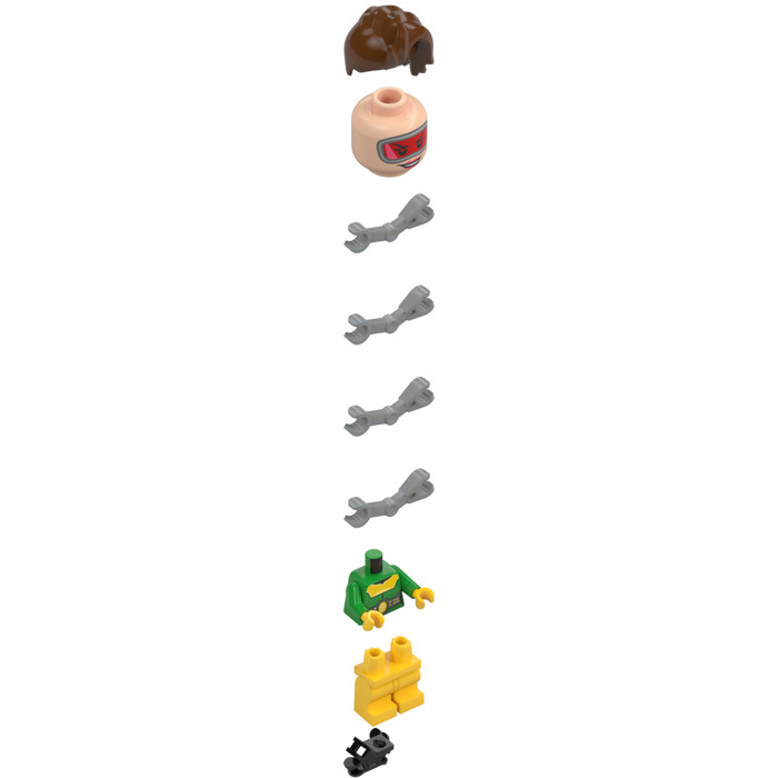 LEGO Doc Ock (Olivia Octavius) with Green Top and Gray Arms Minifigure ...