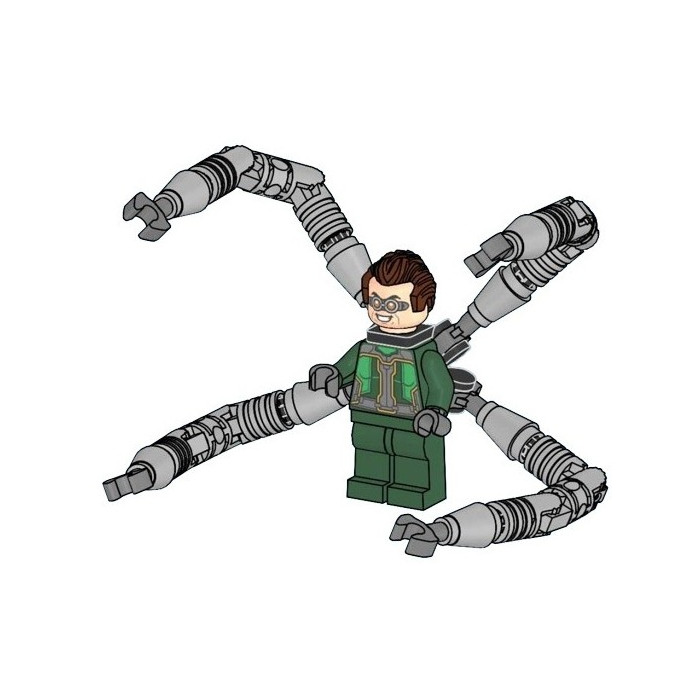 LEGO Doc Ock with Dark Green Suit and Mechanical Arms Minifigure ...