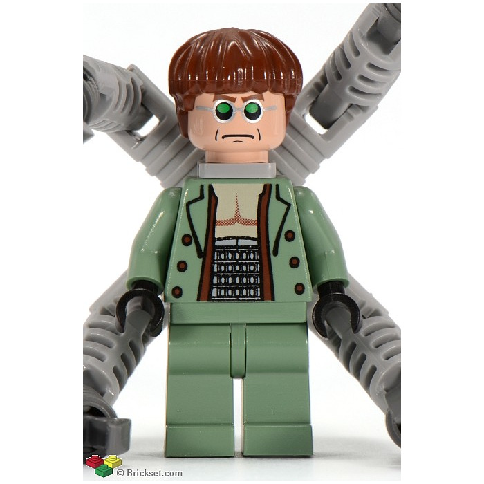 LEGO Doc Ock with Sand Green Outfit and Thin Smirk Minifigure Inventory ...