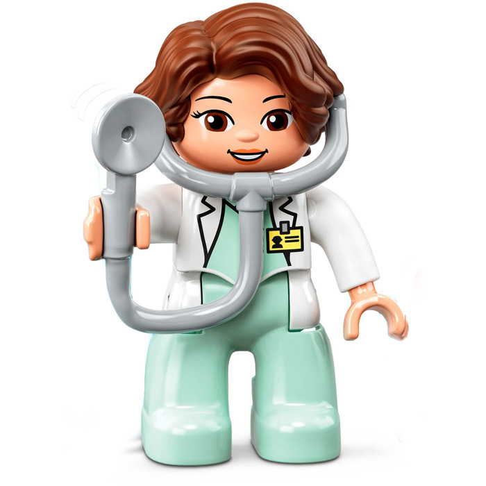 LEGO Doctor with Aqua Legs and Stethoscope Duplo Figure | Brick Owl ...