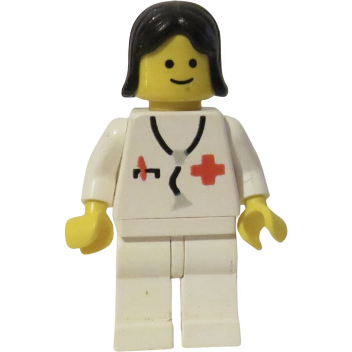 LEGO Doctor with Black Hair and Stetoscope Minifigure | Brick Owl ...