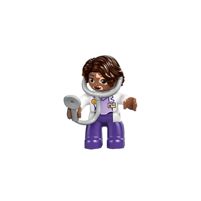 LEGO Doctor with Dark Purple Legs and Stethoscope Duplo Figure | Brick ...
