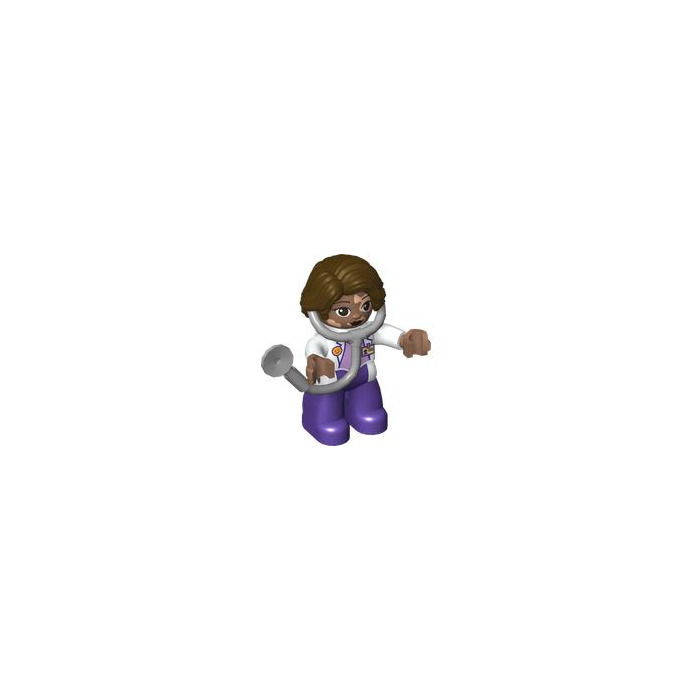 LEGO Doctor with Dark Purple Legs and Stethoscope Duplo Figure | Brick ...