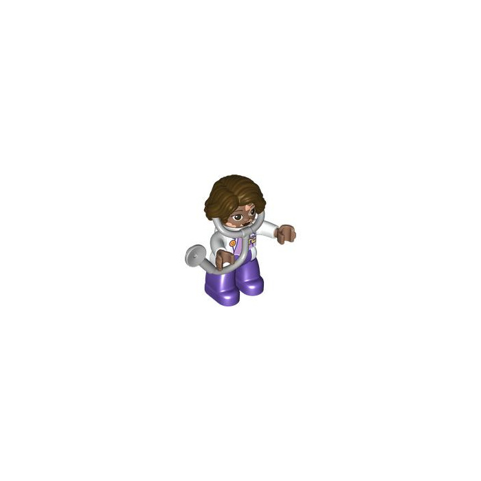 LEGO Doctor with Dark Purple Legs and Stethoscope Duplo Figure | Brick ...