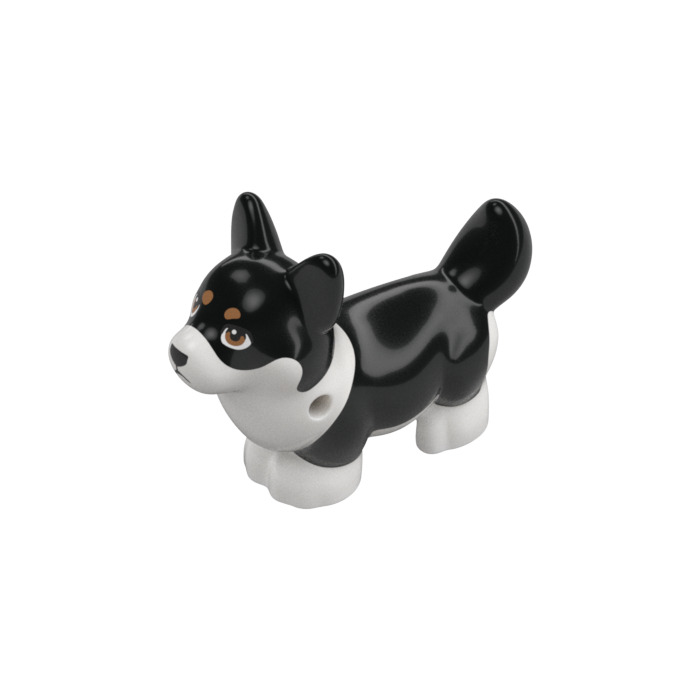 LEGO Dog - Corgi with Medium Dark Flesh Eyes and Eyebrows | Brick Owl ...