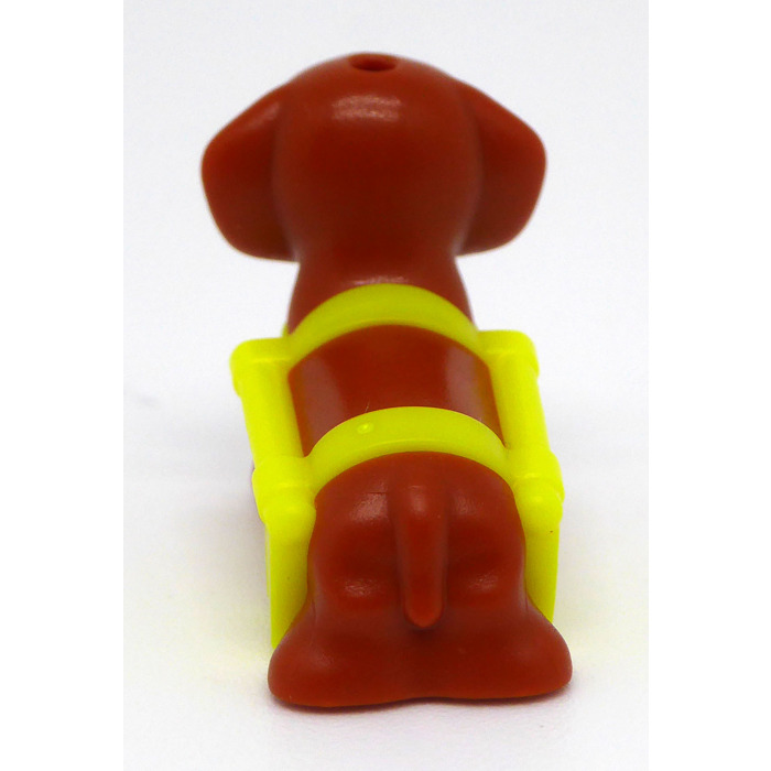 LEGO Dog - Dachshund with Vibrant Yellow Harness (101284) | Brick Owl ...