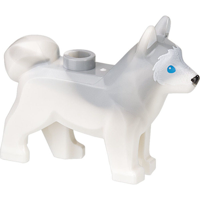 LEGO Dog - Husky with Blue Eyes | Brick Owl