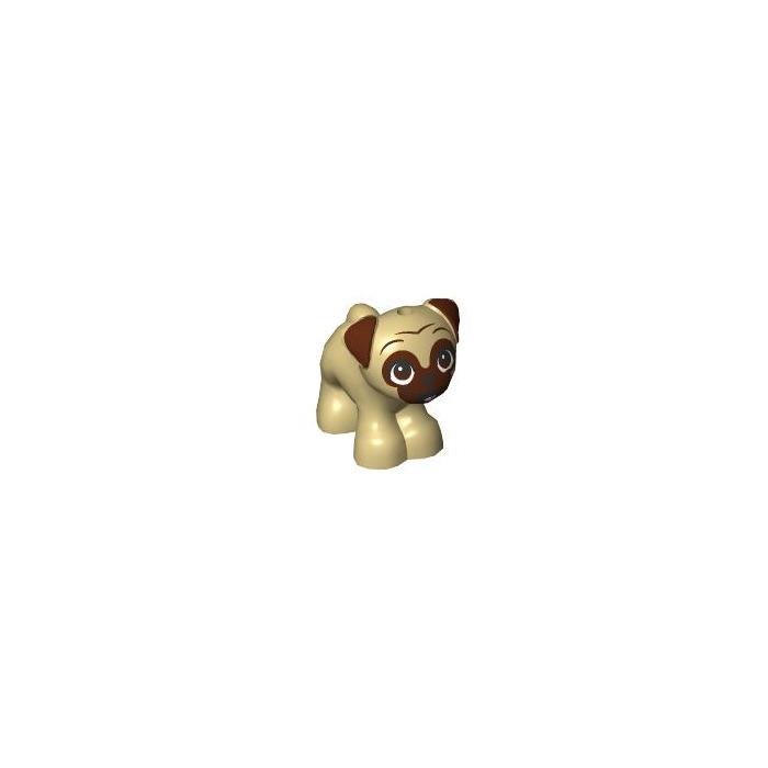 LEGO Dog - Pug with Reddish Brown Face and Open Mouth (24111) | Brick ...