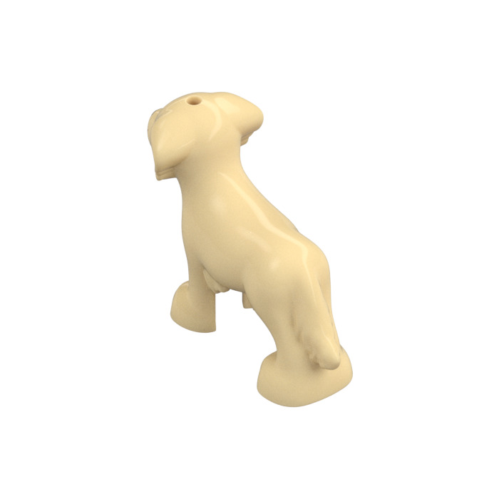 LEGO Dog with Shaggy Fur with Medium Dark Flesh Eyes and Scratches ...