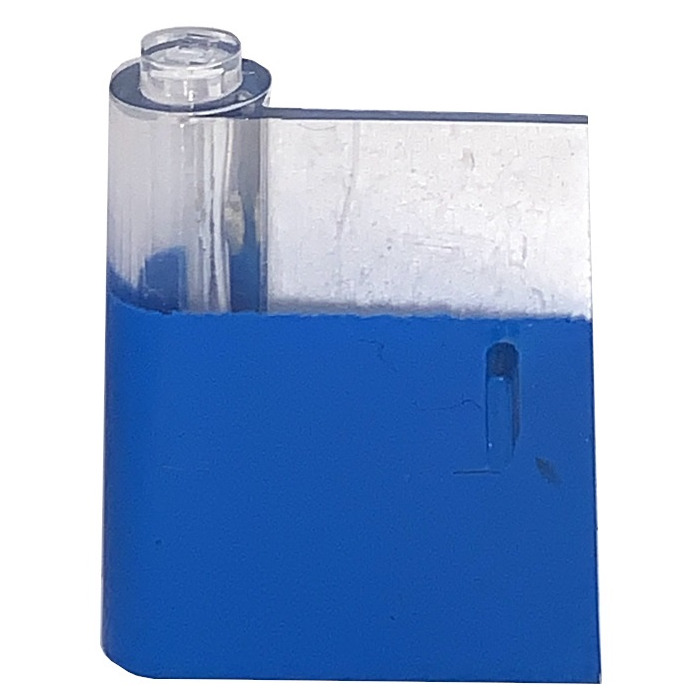 LEGO Door 1 x 3 x 3 Left with Blue Bottom with Thin Handle | Brick Owl ...