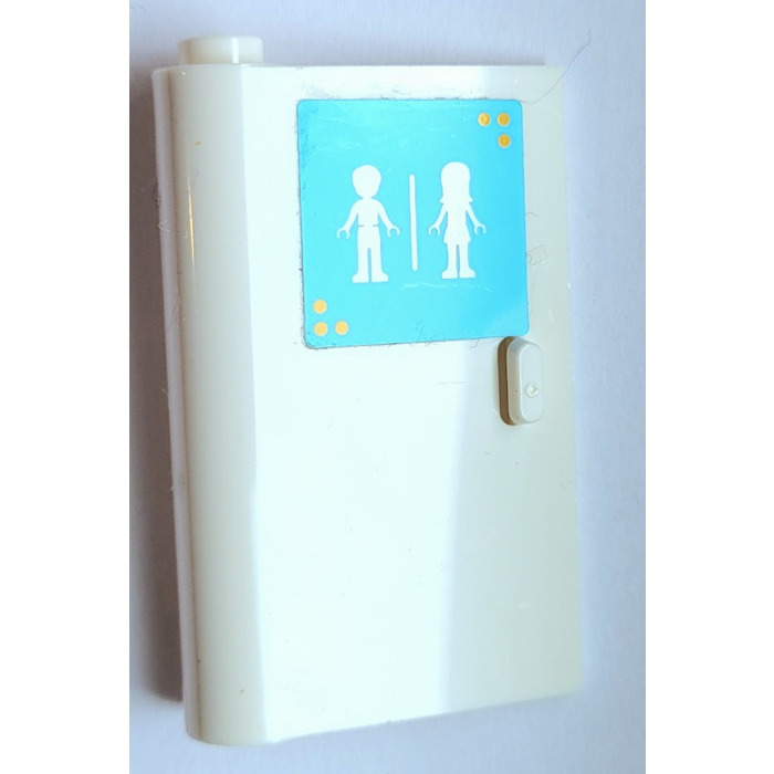LEGO Door 1 x 3 x 4 Left with male | female on dark azure background ...