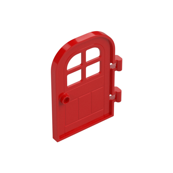 LEGO Door 1 x 4 x 6 Right with Window and Rounded Top (5257) | Brick ...