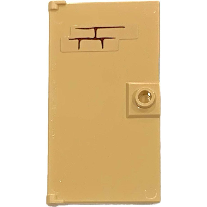 LEGO Door 1 x 4 x 6 with Stud Handle with Brick Pattern Sticker (35290 ...