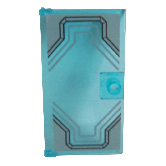 LEGO Door 1 x 4 x 6 with Stud Handle with Dark Stone Gray and Black ...