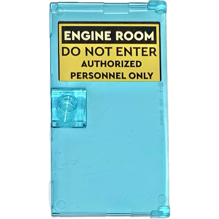 LEGO Door 1 x 4 x 6 with Stud Handle with Engine Room Do not Enter ...