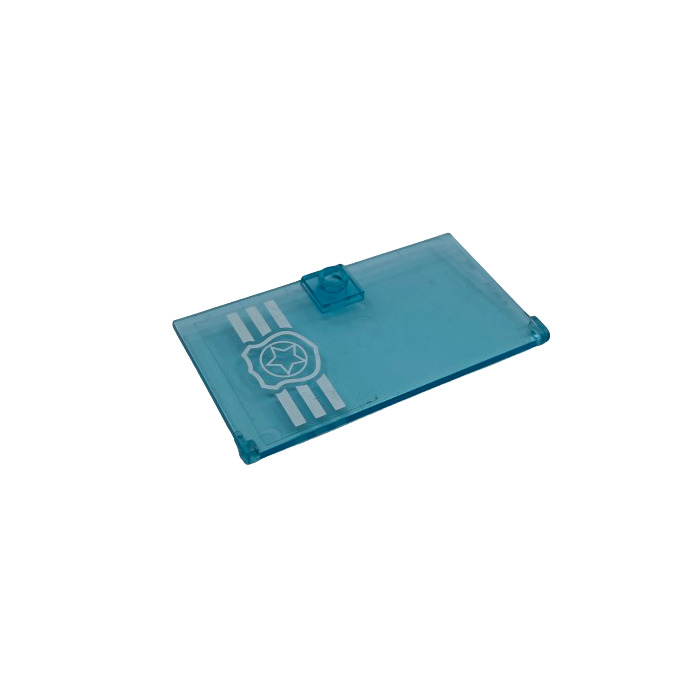 LEGO Door 1 x 4 x 6 with Stud Handle with Police Badge on 3 White ...