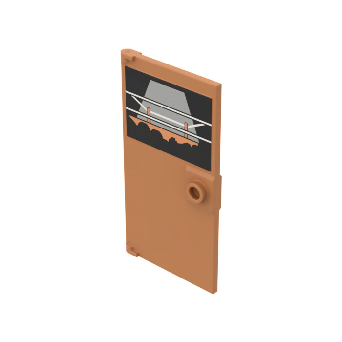 LEGO Door 1 x 4 x 6 with Stud Handle with Poster with Boxing Ring ...