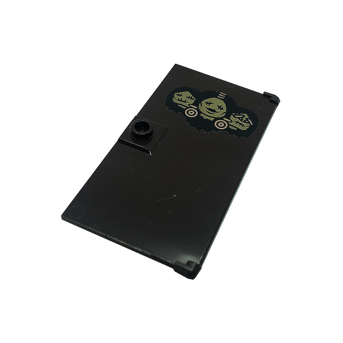LEGO Door 1 x 4 x 6 with Stud Handle with Three Shrunken Heads Sticker ...