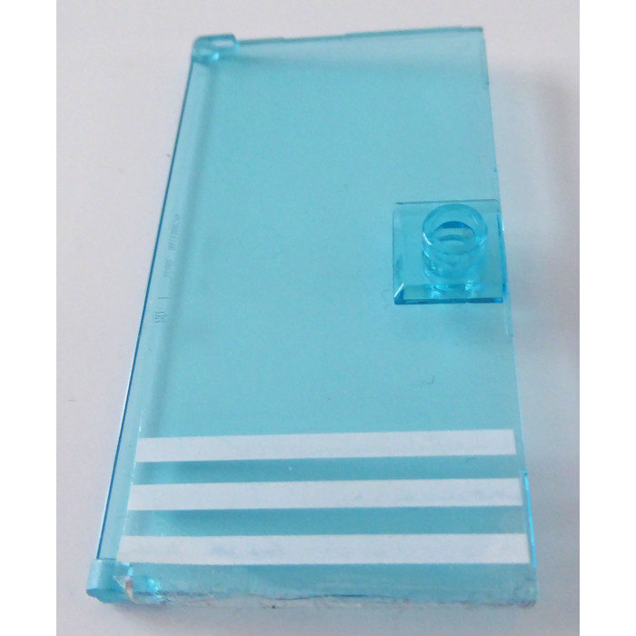 LEGO Door 1 x 4 x 6 with Stud Handle with Three White Stipes Sticker ...