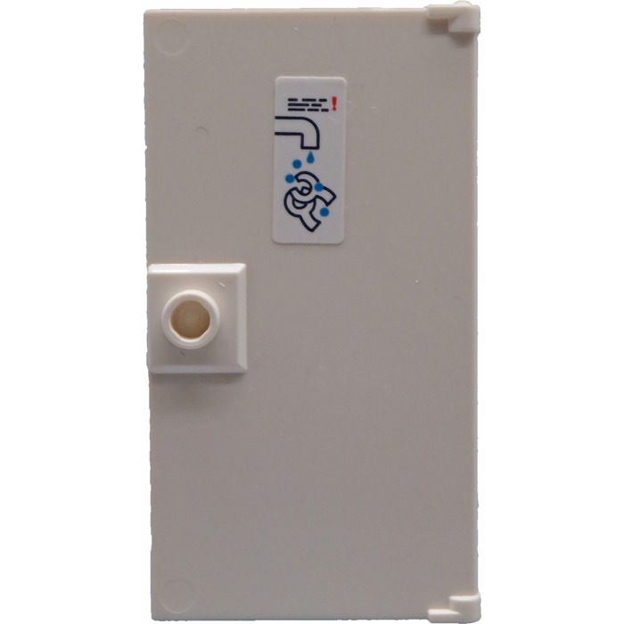 LEGO Door 1 x 4 x 6 with Stud Handle with Toilet Bowl and Faucet ...