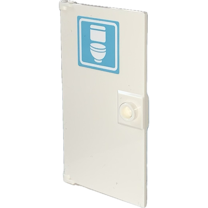 LEGO Door 1 x 4 x 6 with Stud Handle with Toilet Sign Sticker (35290 ...