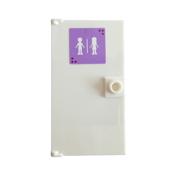 LEGO Door 1 x 4 x 6 with Stud Handle with Unisex Restroom Sticker ...