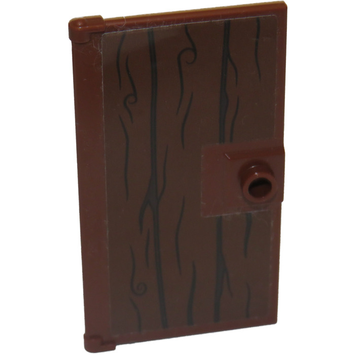 LEGO Door 1 x 4 x 6 with Stud Handle with Wood Grain Sticker (35290 ...