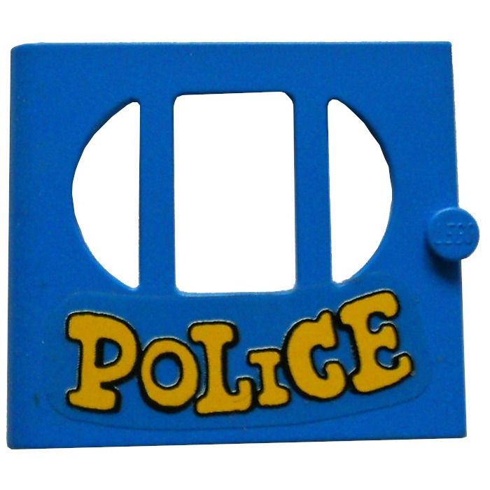 LEGO Door 1 x 6 x 5 Fabuland with 3 Windows with "POLICE" Sticker ...
