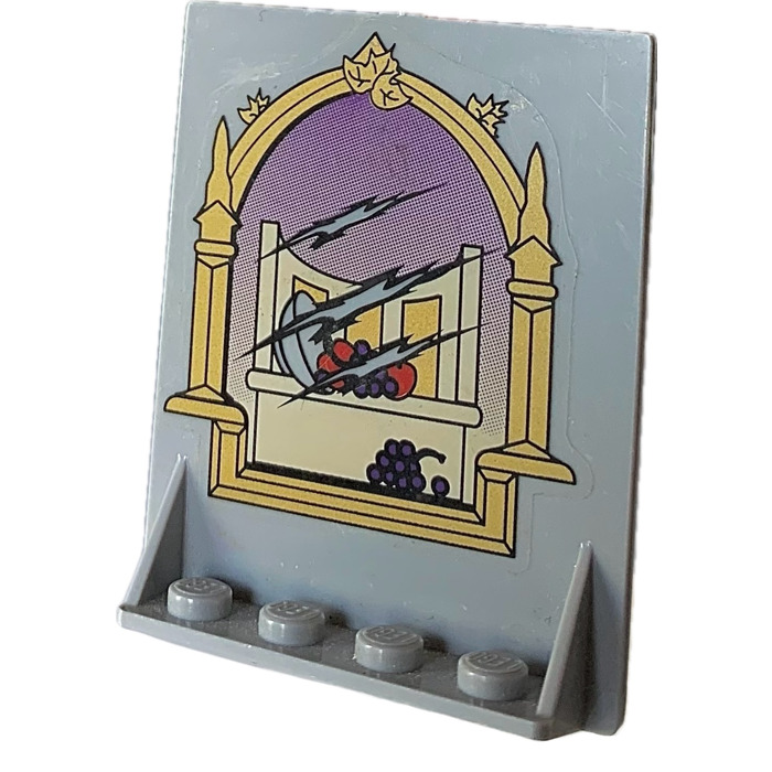 LEGO Door 2 x 8 x 6 Revolving with Scratched Mirror Pattern Sticker ...