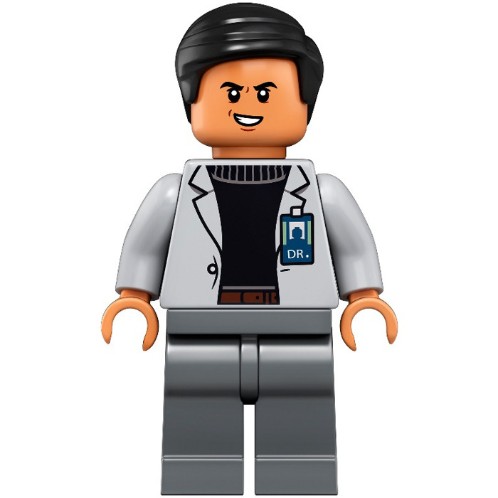 LEGO Dr. Henry Wu with Gray Jacket (Evil Smile / Scared) Minifigure ...