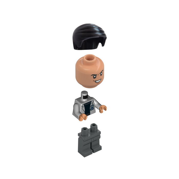 LEGO Dr. Henry Wu with Gray Jacket (Evil Smile / Scared) Minifigure ...