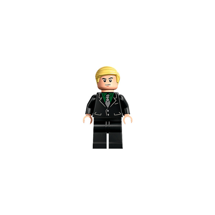 LEGO Draco Malfoy with Black Suit and Slytherin Tie (Neutral / Angry ...