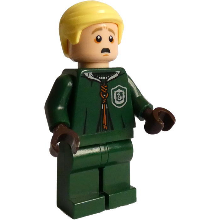 LEGO Draco Malfoy with Dark Green Slytherin Quidditch Uniform ...