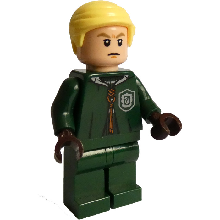 LEGO Draco Malfoy with Dark Green Slytherin Quidditch Uniform ...
