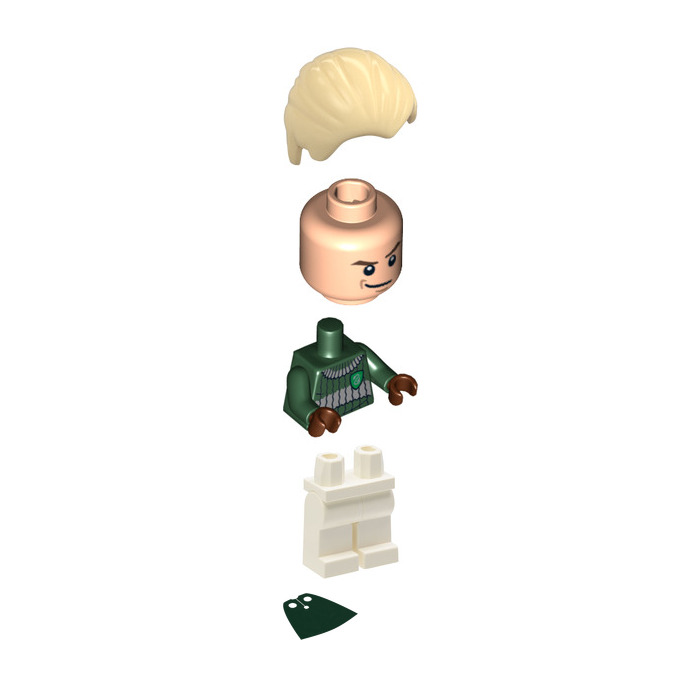LEGO Draco Malfoy with Dark Green Slytherin Quidditch Uniform with Cape ...