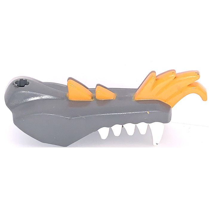 LEGO Dragon Head Lower Jaw with Bright Light Orange Scales (12165 / ...